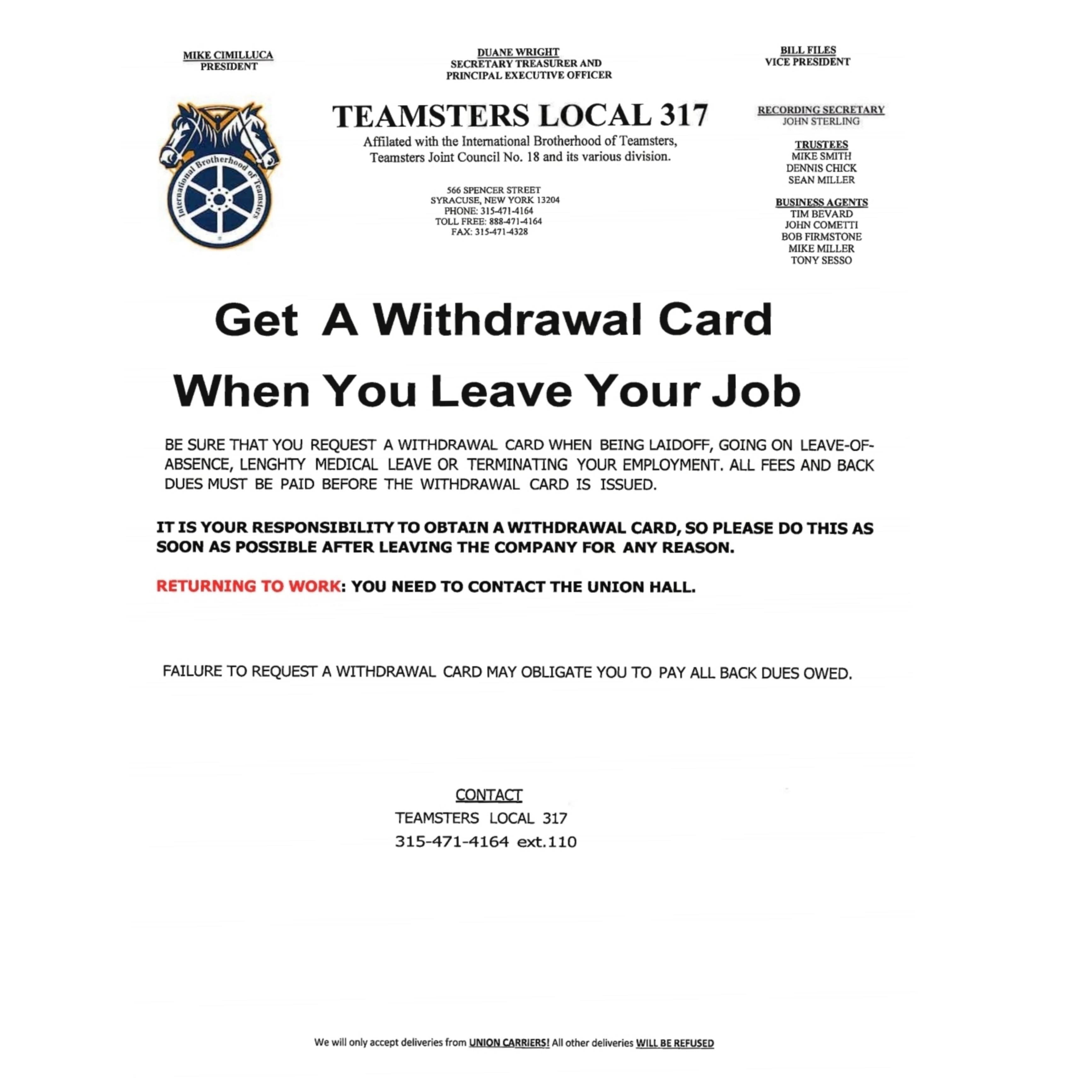 Teamsters Local 317